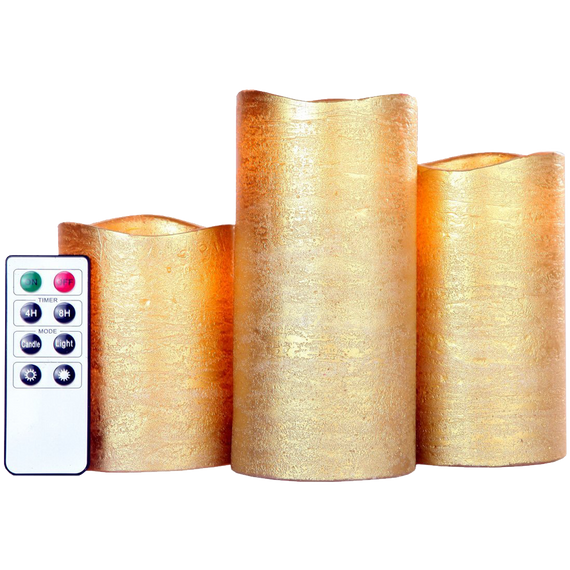 Lily's Home Everlasting Flameless Led Candles With Remote And Timer Se ...